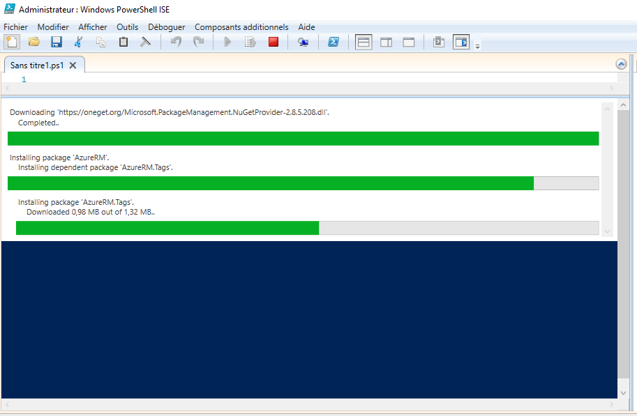 Installer le module PowerShell pour Azure