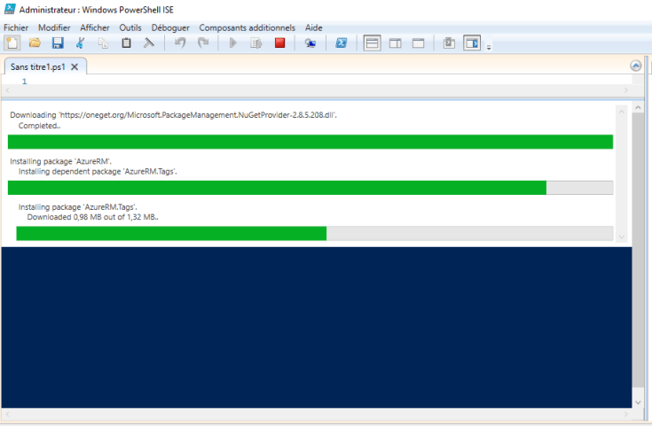 Installer le module PowerShell pour Azure