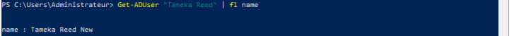 Rename AD User using PowerShell